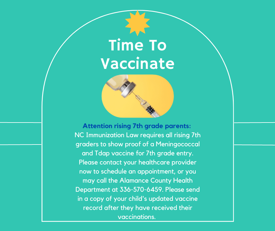 Time to Vaccinate! | Hawfields Middle School